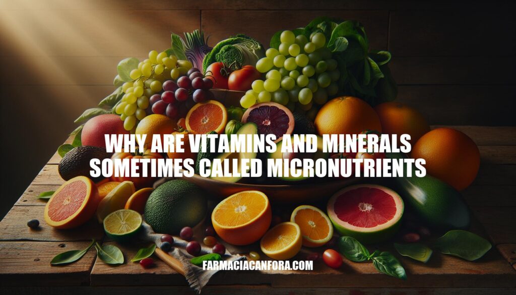 Understanding Vitamins & Minerals as Micronutrients: Why They're Called So