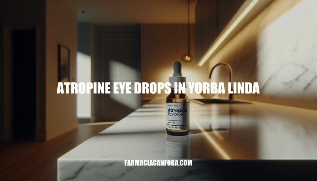 Atropine Eye Drops in Yorba Linda: A Comprehensive Guide