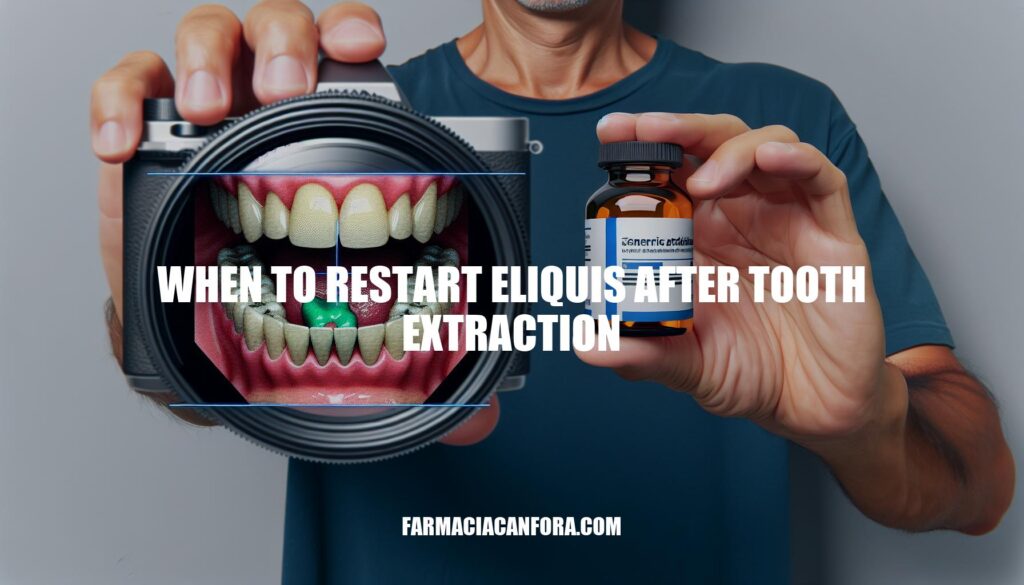 Restarting Eliquis After Tooth Extraction: A Guide to Timing