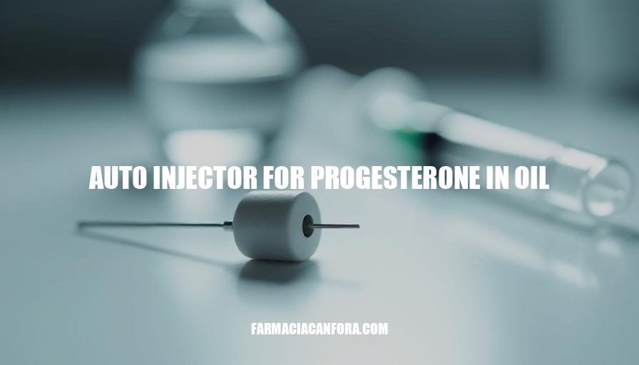Auto Injector for Progesterone in Oil: Benefits and Uses
