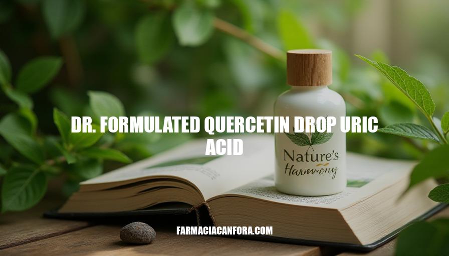 Dr. Formulated Quercetin Drop Uric Acid Levels Naturally