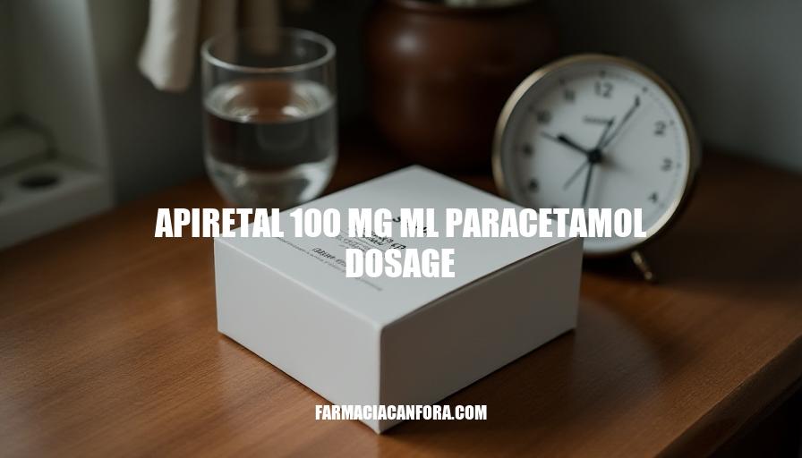 Apiretal 100mg/ML Paracetamol Dosage Information