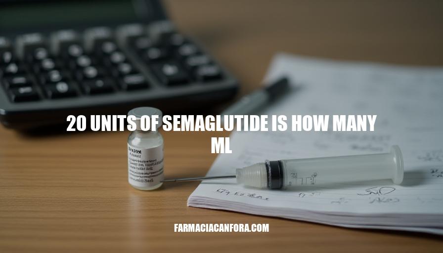 Semaglutide Dosage Conversion: 20 Units to ML