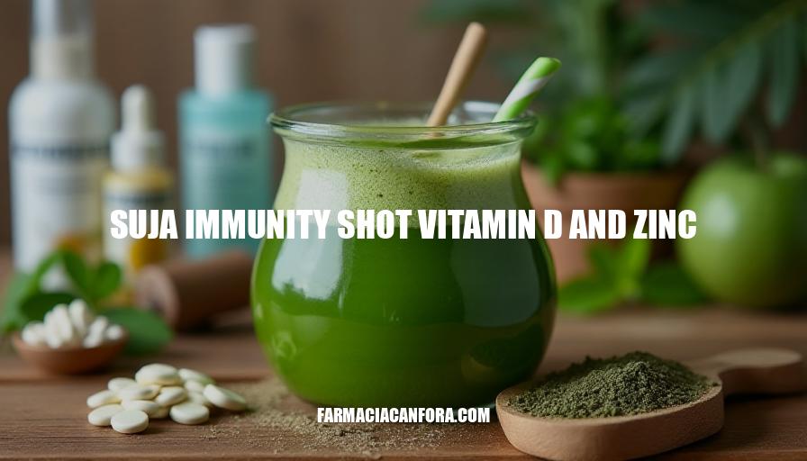 Suja Immunity Shot Vitamin D and Zinc Benefits