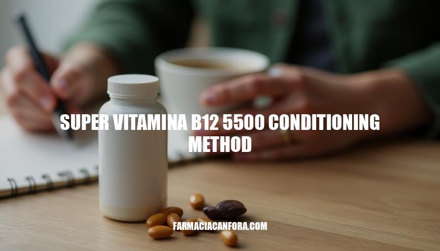 Super Vitamina B12 5500 Conditioning Method for Optimal Performance
