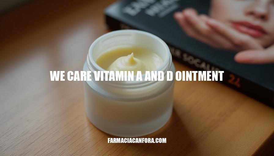We Care Vitamin A and D Ointment Benefits for Healthy Skin